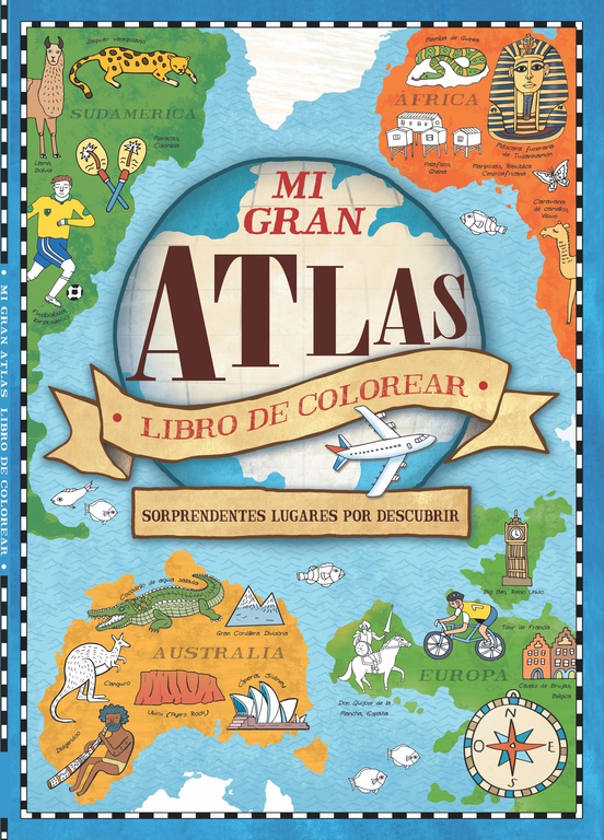 Mi gran Atlas. Libro de colorear