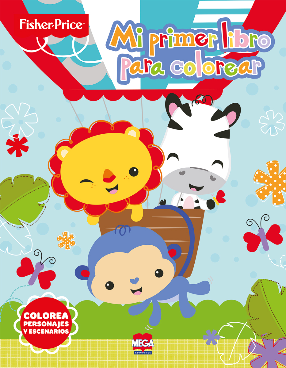 Formas y colores. Libro para colorear Fisher Price - Librotea