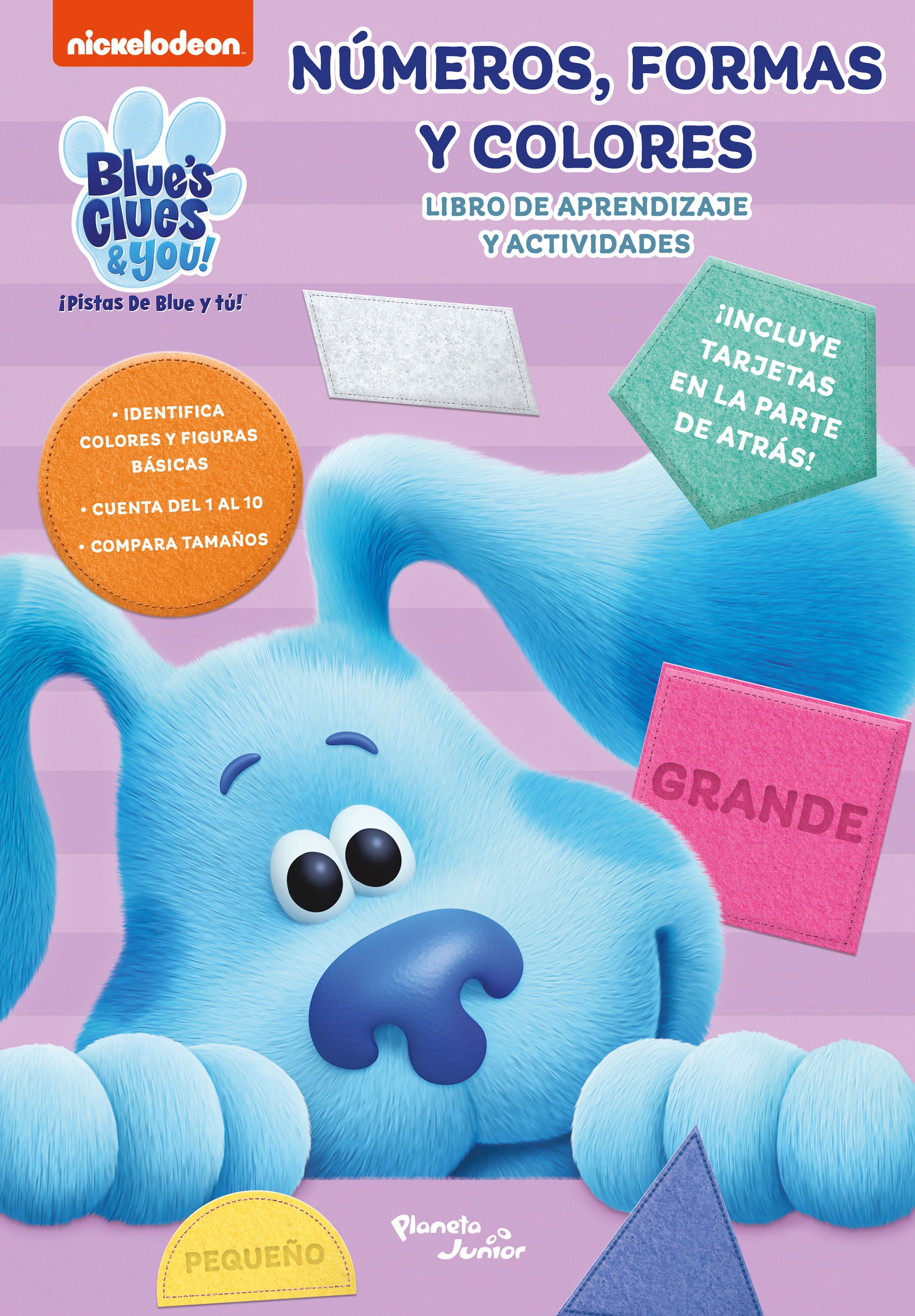 Las pistas de Blue y tú. Números, formas y colores