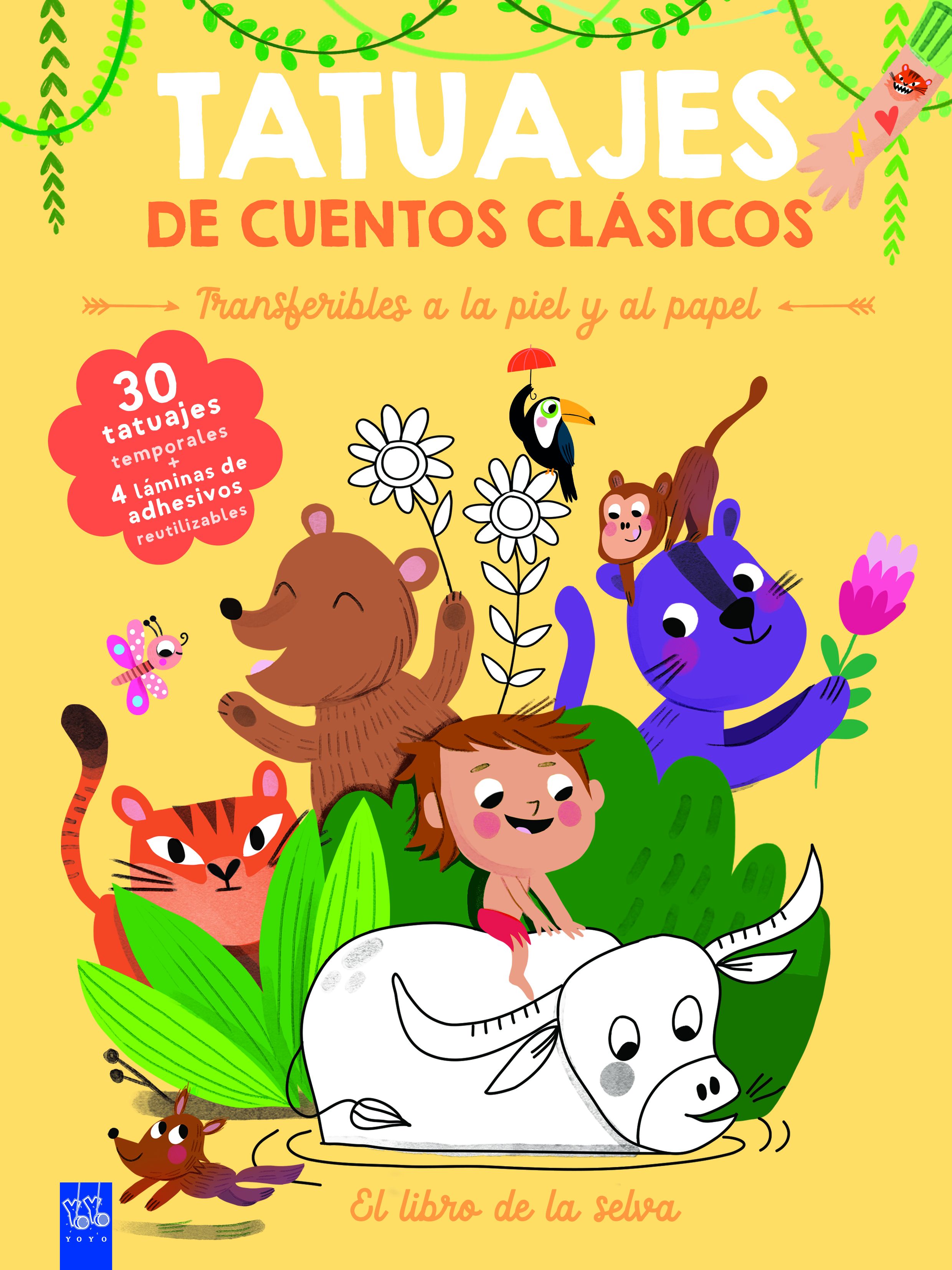 Tatuajes de cuentos clásicos. El libro de la selva Tatuajes de cuentos clásicos. El libro de la selva