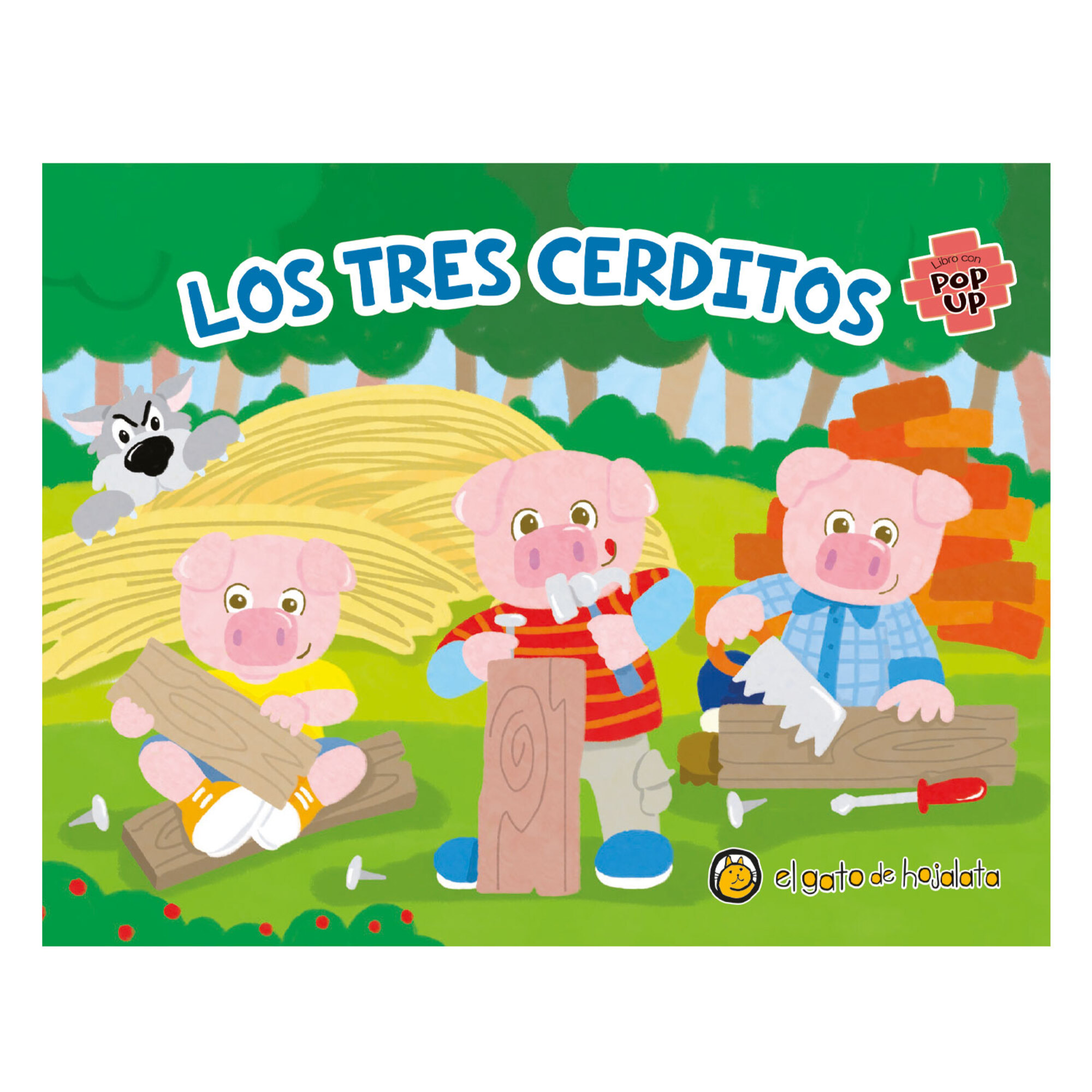 Tres cerditos libro con Pup Up