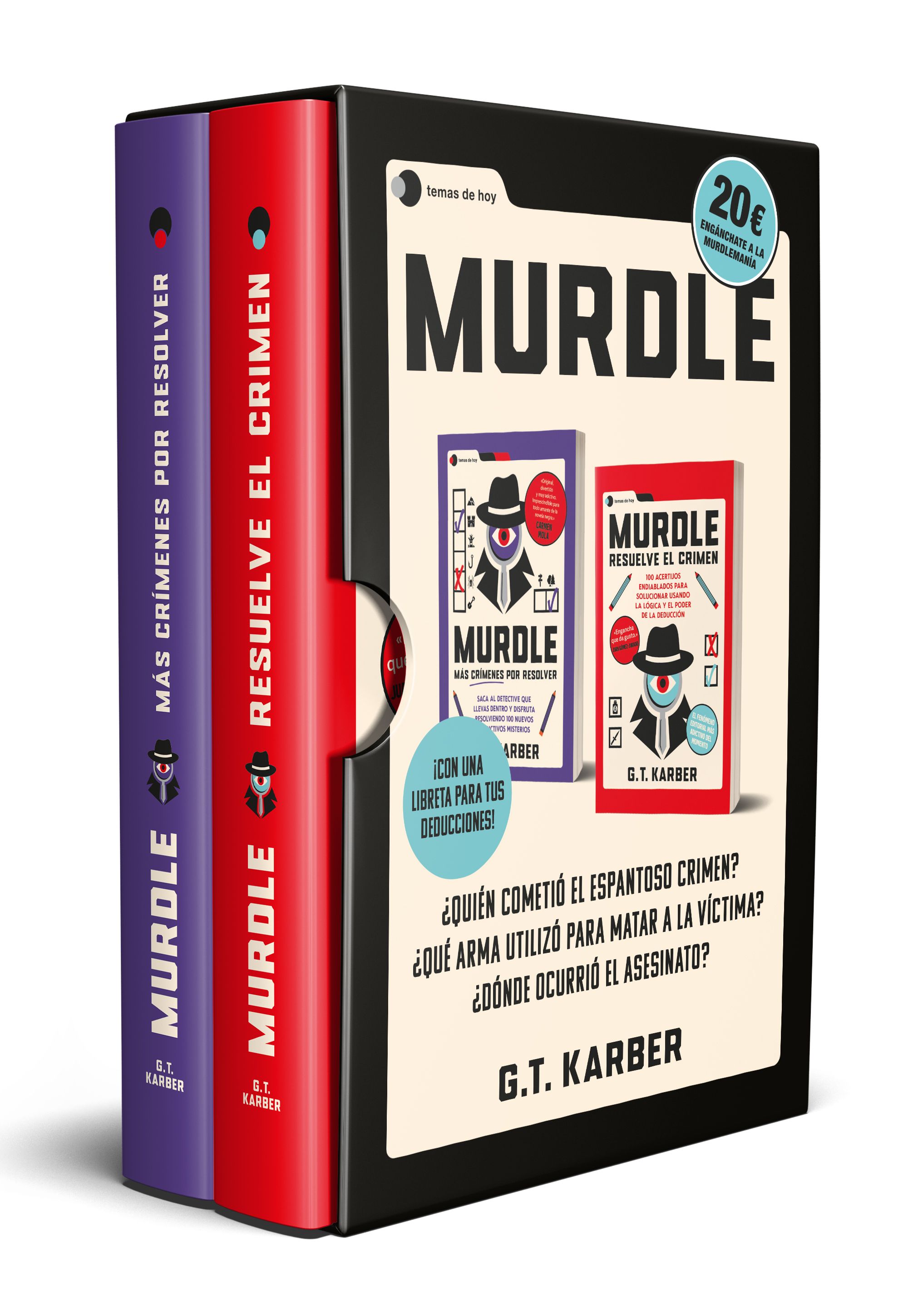Estuche Murdle: vol. 1 + vol. 2 + libreta de deducciones
